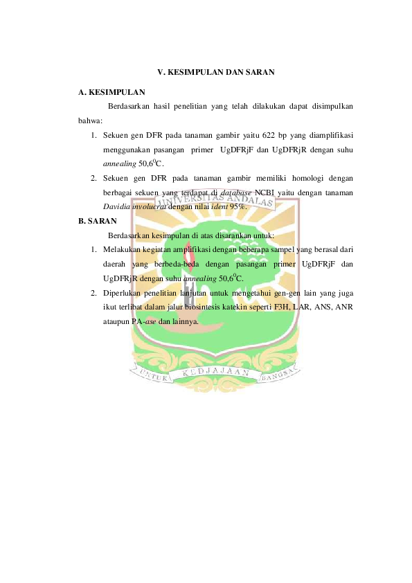 (PDF) ISOLASI GEN DFR (DIHYDROFLAVONOL 4-REDUCTASE) PADATANAMAN GAMBIR ...