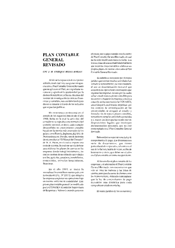 (PDF) Plan Contable General Revisado | Juan Borjas - Academia.edu