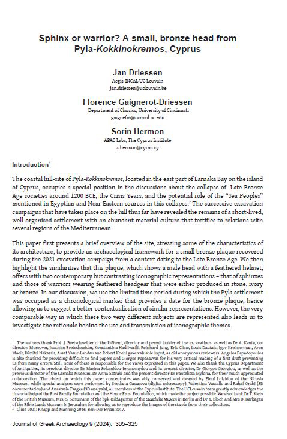 (PDF) Sphinx or warrior? A small, bronze head from Pyla-Kokkinokremos ...