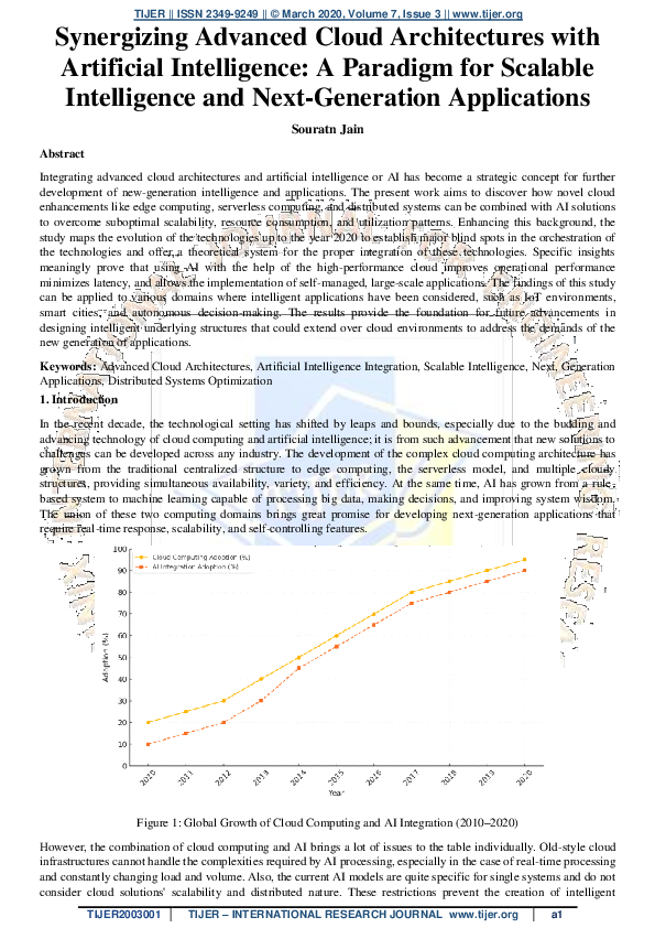 (PDF) Synergizing Advanced Cloud Architectures with Artificial Intelligence: A Paradigm for ...