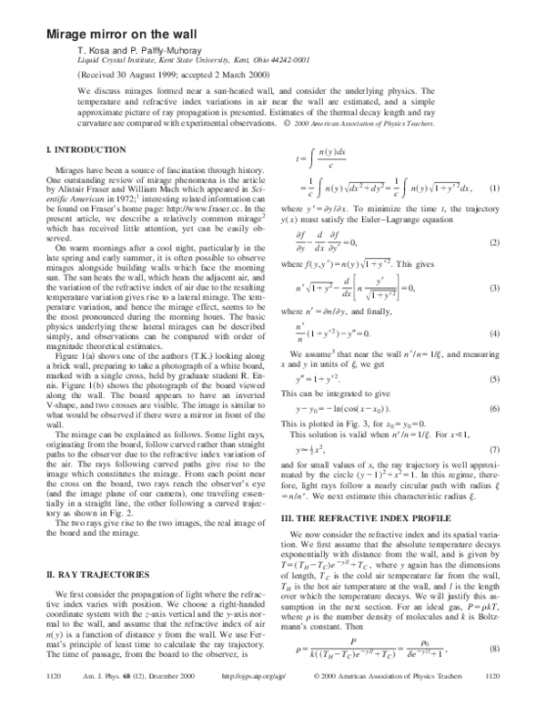 (PDF) Mirage mirror on the wall