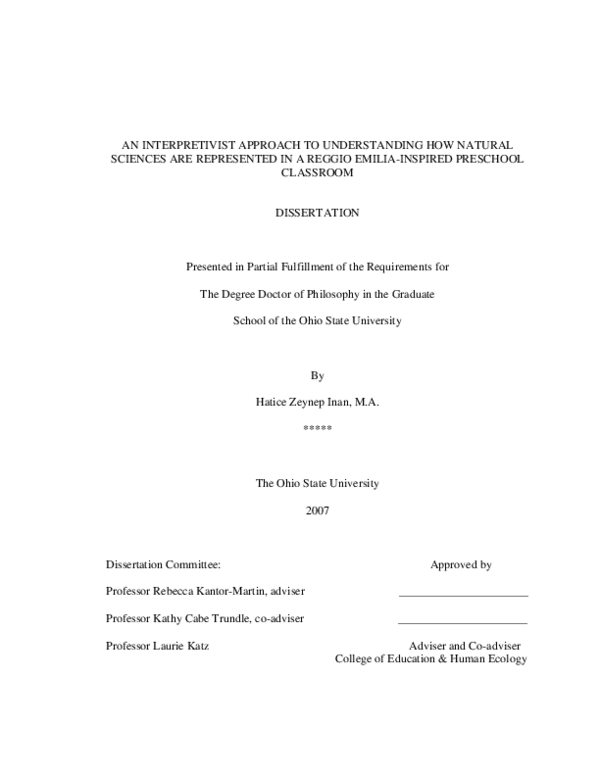 (PDF) An interpretivist approach to understanding how natural sciences ...