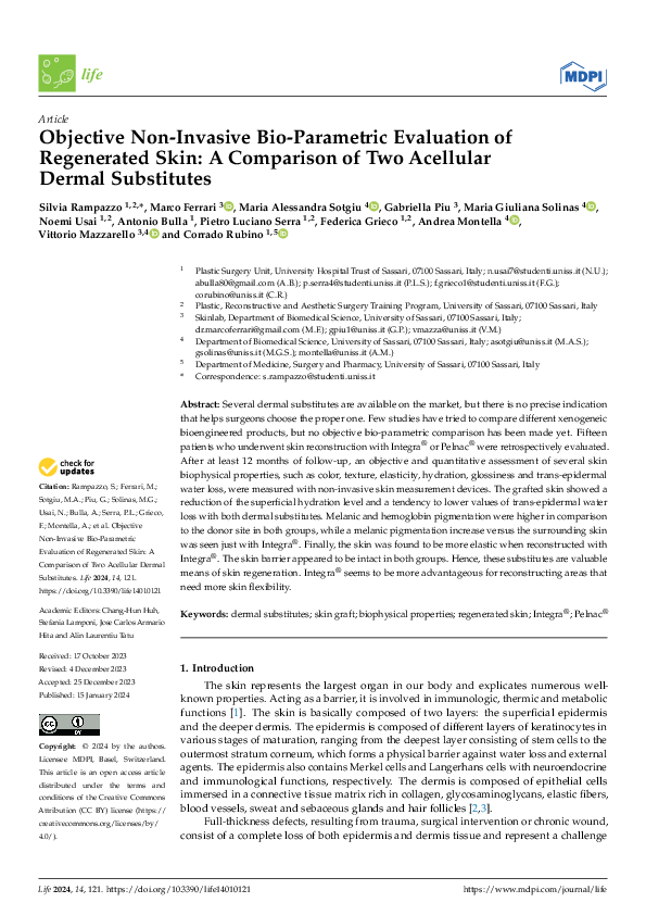 (PDF) Objective Non-Invasive Bio-Parametric Evaluation of Regenerated ...