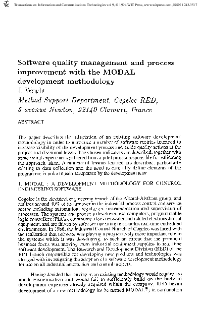 (PDF) Software quality management and process improvement with the ...