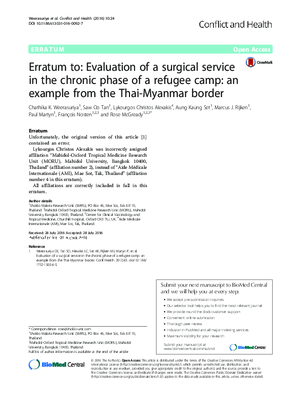 (PDF) Erratum to: Evaluation of a surgical service in the chronic phase ...