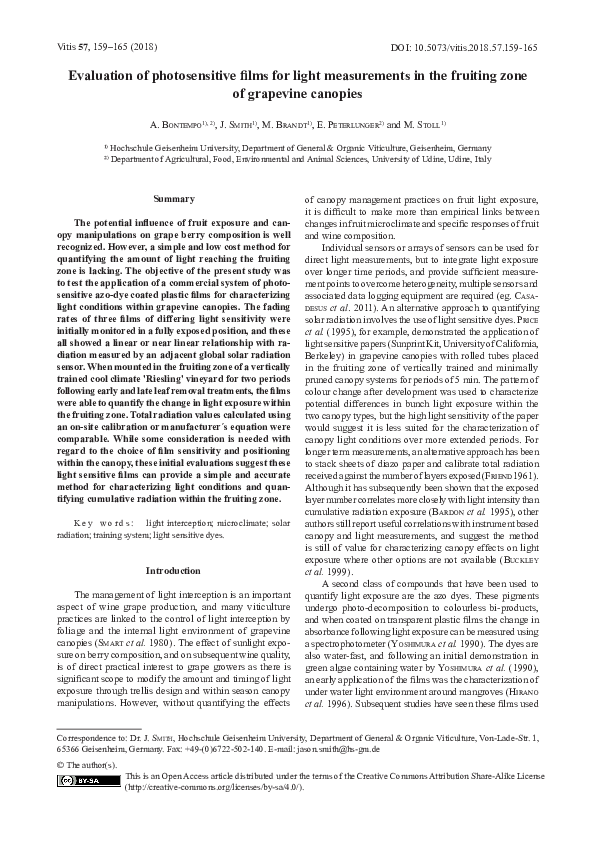 (PDF) Evaluation of photosensitive films for light measurements in the ...
