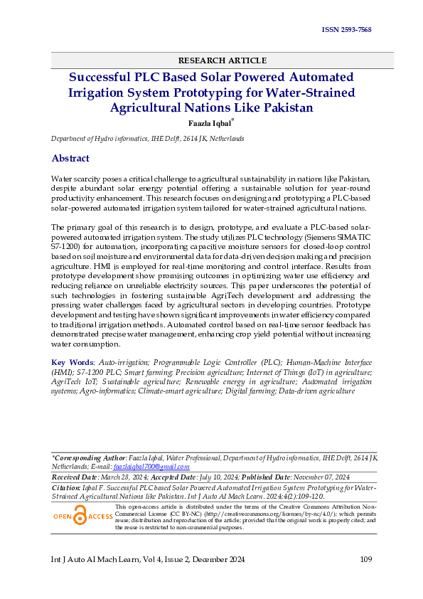 (PDF) Successful PLC Based Solar Powered Automated Irrigation System ...