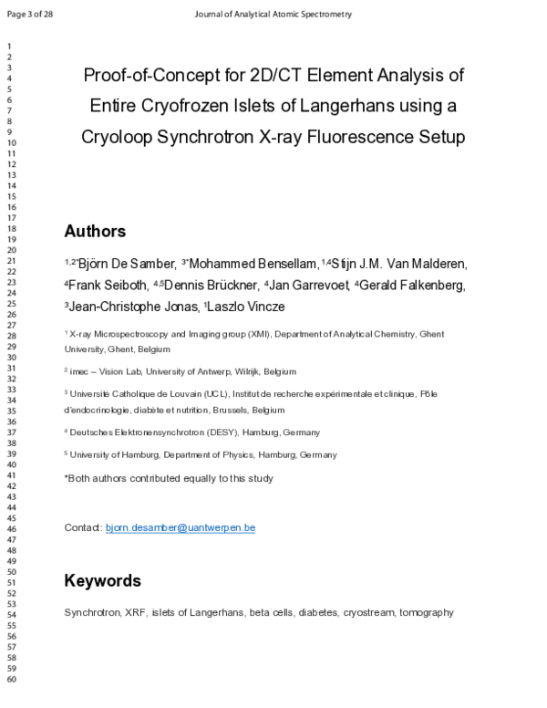 (PDF) Proof-of-concept for 2D/CT element analysis of entire cryofrozen ...