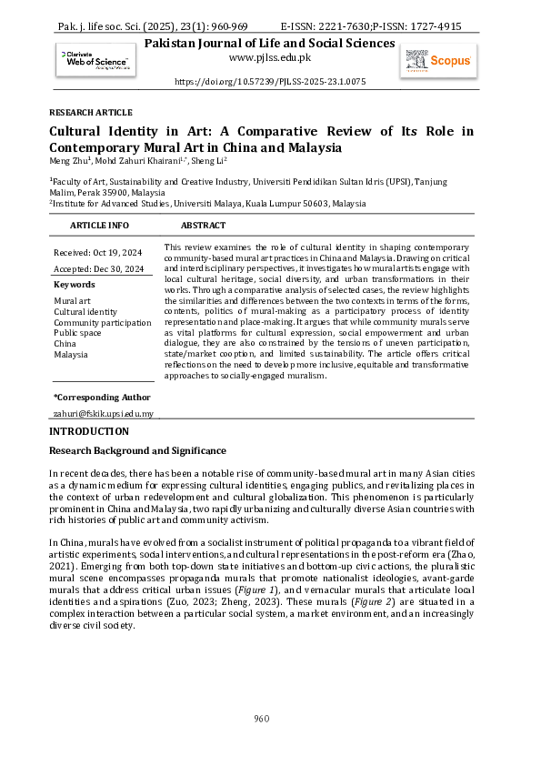 (PDF) Cultural Identity in Art: A Comparative Review of Its Role in ...