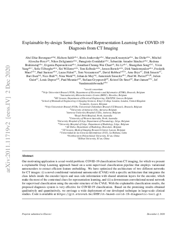 (PDF) Explainable-by-design Semi-Supervised Representation Learning for ...