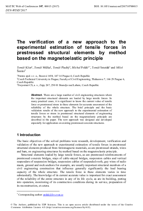 (PDF) The verification of a new approach to the experimental estimation ...
