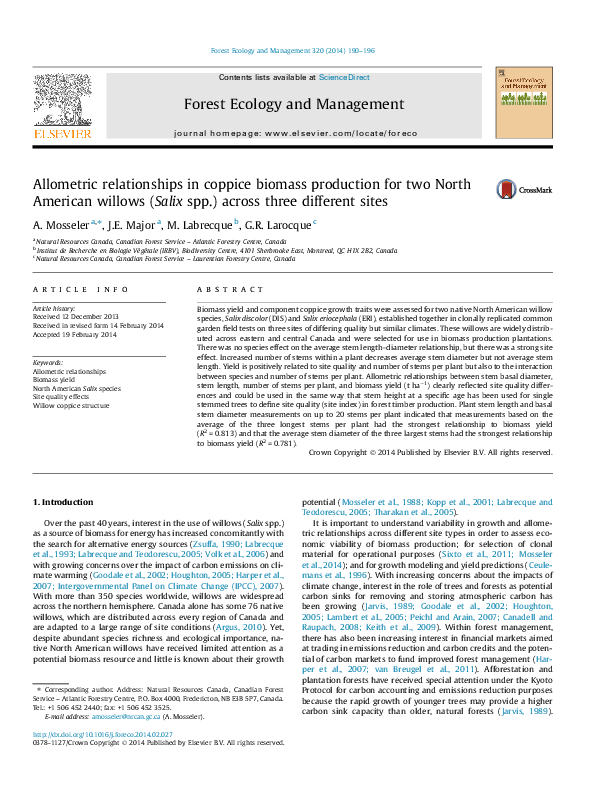 (PDF) Allometric relationships in coppice biomass production for two North American willows ...