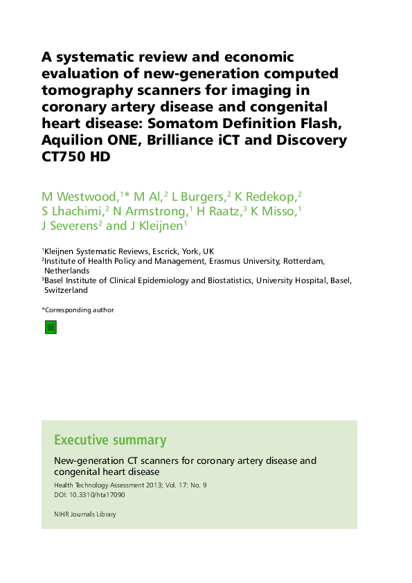 (PDF) A systematic review and economic evaluation of new-generation ...