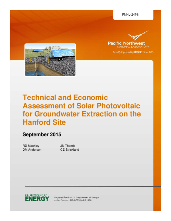 (PDF) Technical and Economic Assessment of Solar Photovoltaic for ...