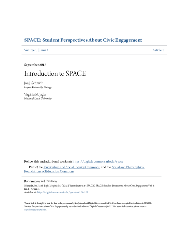(PDF) Introduction to SPACE