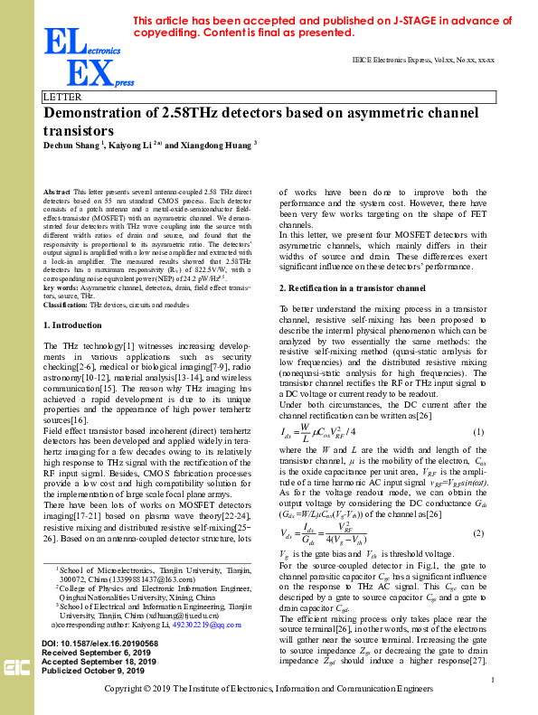 (PDF) Demonstration of T-Shaped Channel Tunnel Field-Effect Transistors
