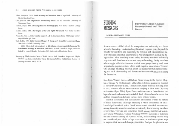 (PDF) Burning Messages: Interpreting African American Fraternity Brands ...