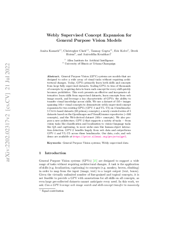 (PDF) Webly Supervised Concept Expansion for General Purpose Vision Models