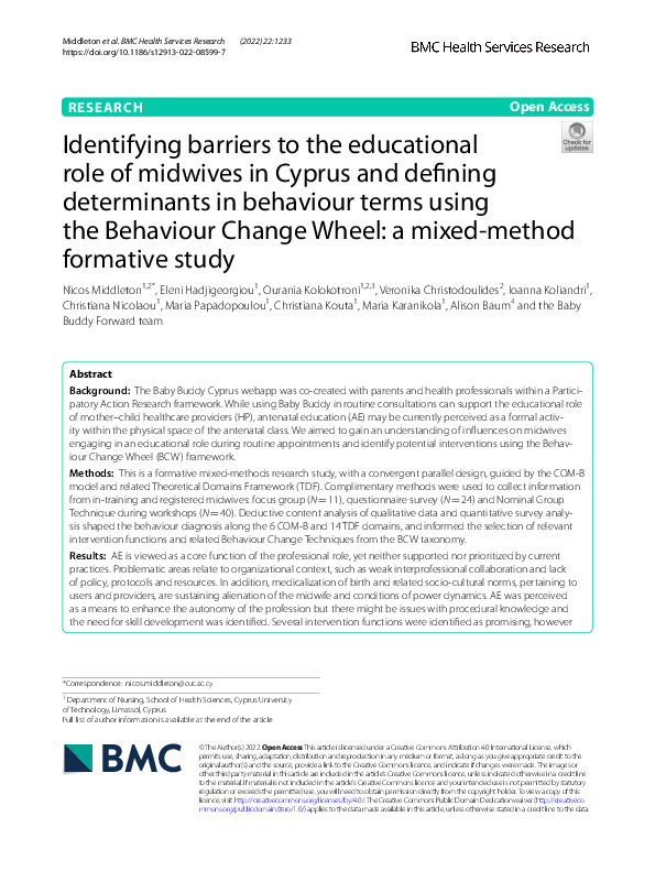 (PDF) Identifying barriers to the educational