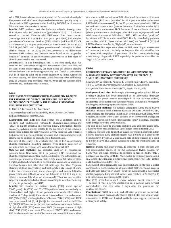 (PDF) P.03.4 Endoscopic Ultrasound-Guided Biliary Drainage for ...