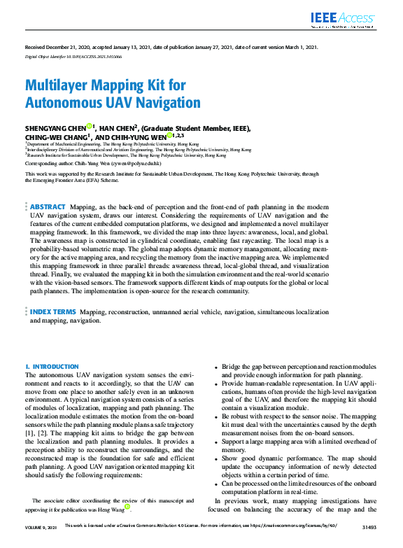 (PDF) Multilayer Mapping Kit for Autonomous UAV Navigation