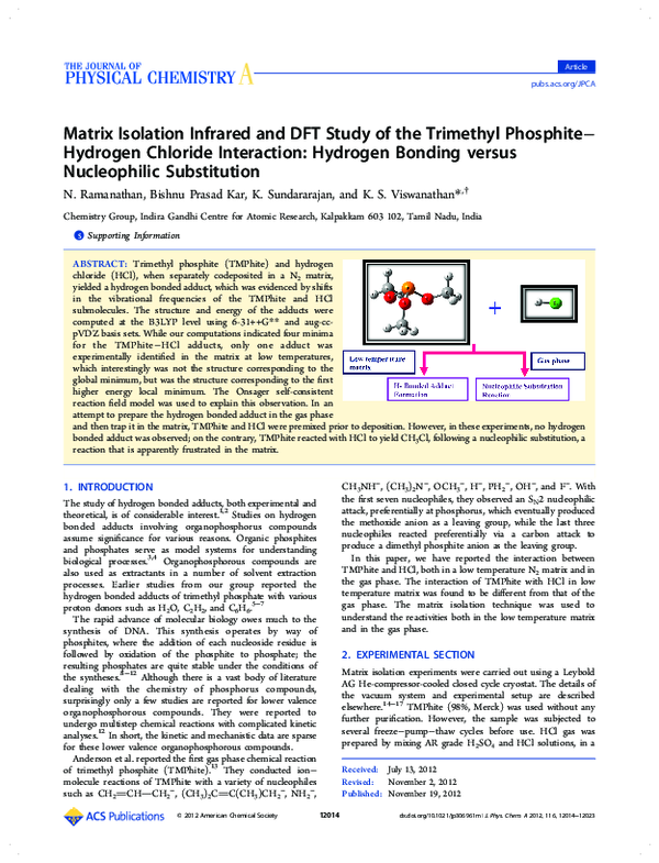 (PDF) Matrix Isolation Infrared and DFT Study of the Trimethyl ...