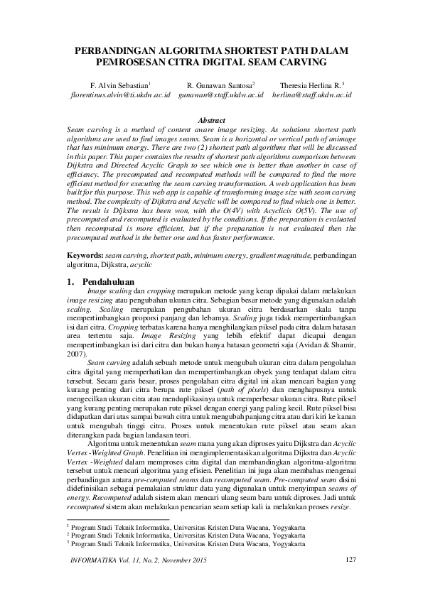 (PDF) Perbandingan Algoritma Shortest Path Dalam Pemrosesan Citra ...