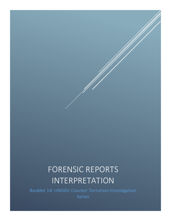 (PDF) Booklet Fourteen INTERPRETING FORENSIC REPORTS