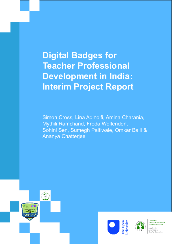 (PDF) Digital Badges for Teacher Professional Development in India: Interim Project Report