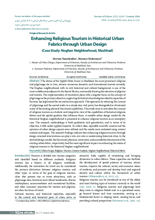 (PDF) Enhancing Religious Tourism in Enhancing Religious Tourism in ...