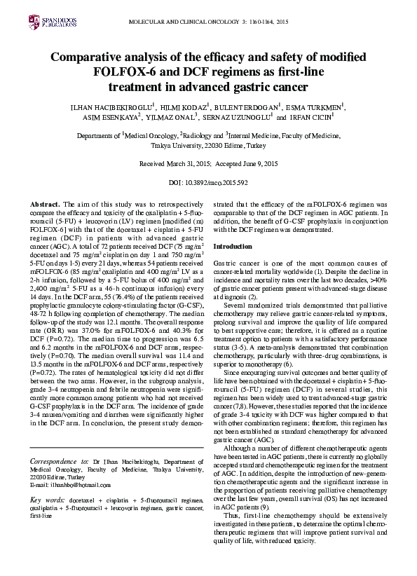 (PDF) Comparative analysis of the efficacy and safety of modified ...