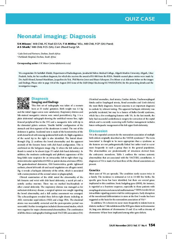 (PDF) Neonatal imaging diagnosis