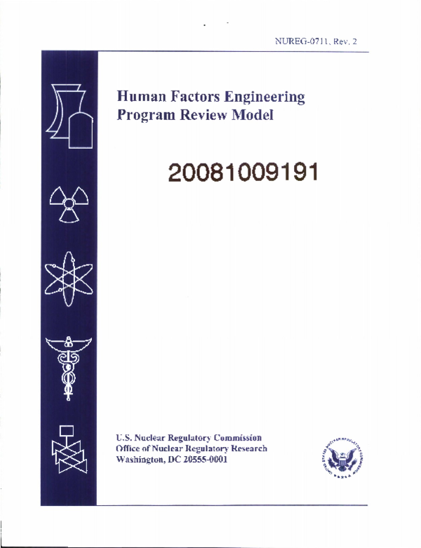 (PDF) Human Factors Engineering Program Review Model