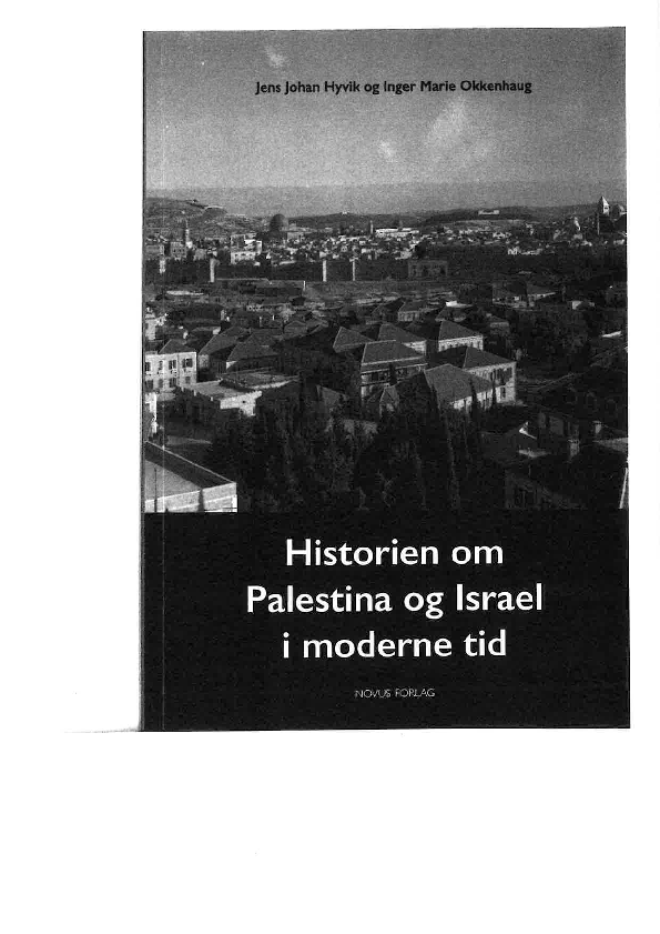 (PDF) Historien om Palestina og Israel i moderne tid