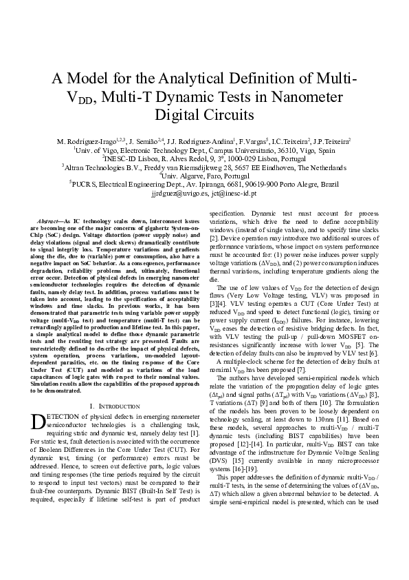 (PDF) A model for the analytical definition of multi-VDD, multi-T ...