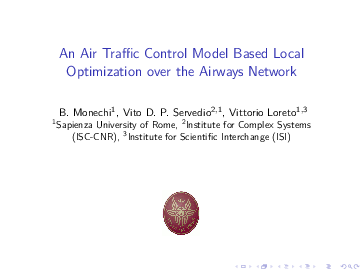 (PDF) An Air Traffic Control Model Based Local Optimization over the ...