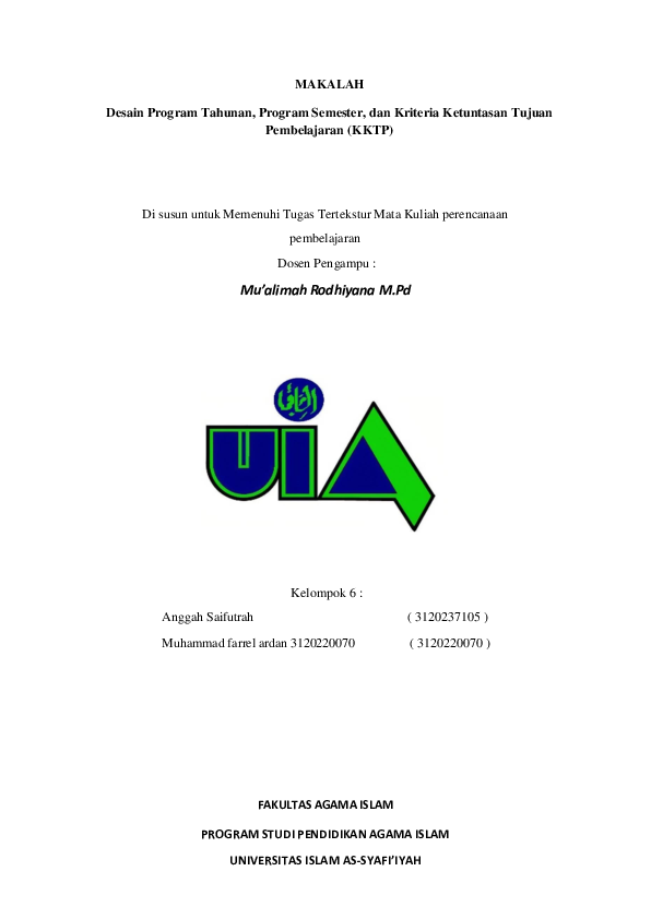 (PDF) MAKALAH KELOMPOK