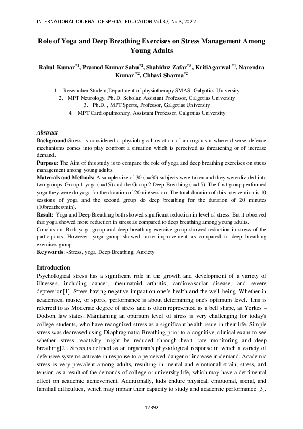 (PDF) Publication IJSE+ROLE+OF+YOGA+AND+DEEP+BREATHING+EXERCISES+ON ...