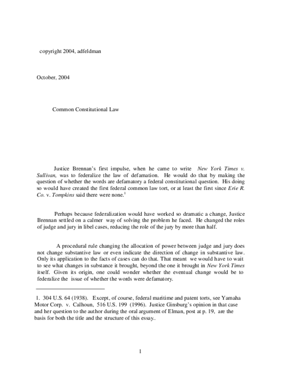 (PDF) Common Constitutional Law