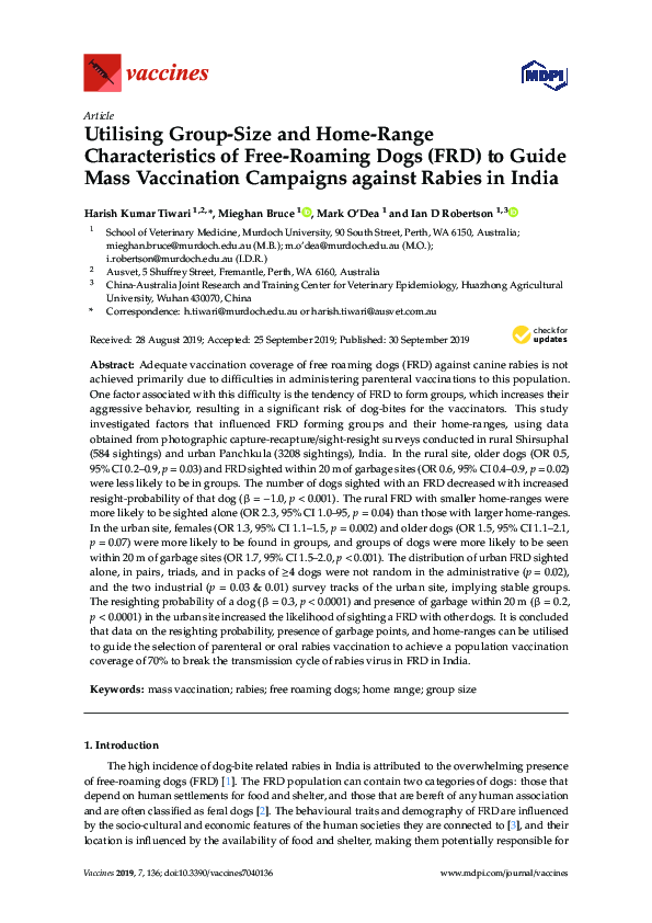 (PDF) Utilising Group-Size and Home-Range Characteristics of Free ...