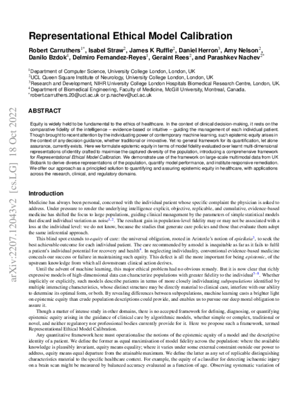 (PDF) Representational Ethical Model Calibration