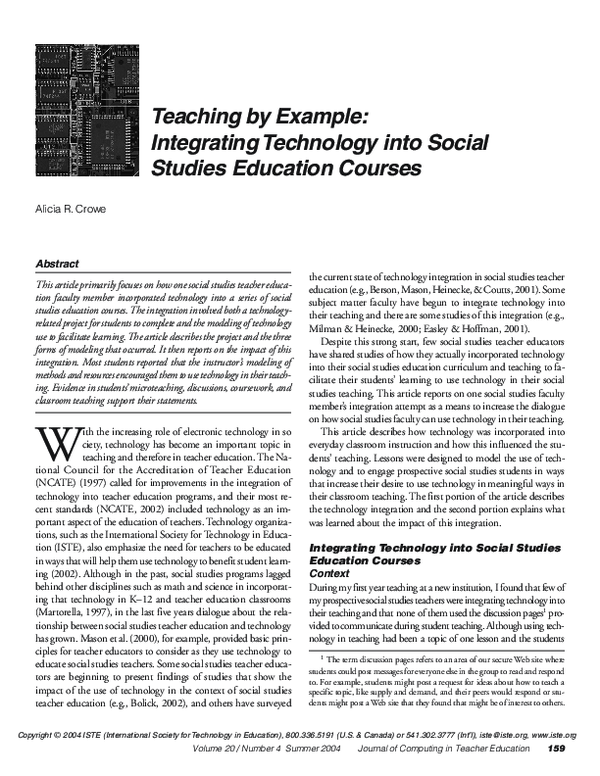 (PDF) Teaching by Example