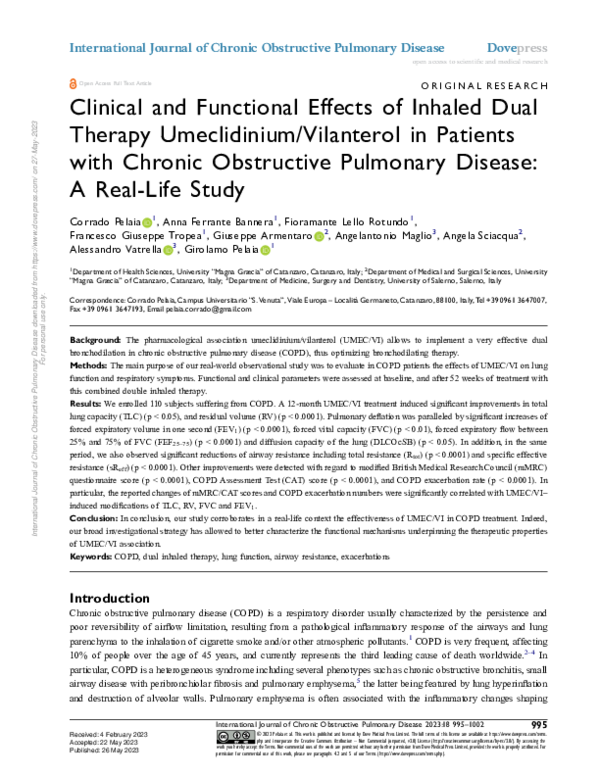 (PDF) Clinical and Functional Effects of Inhaled Dual Therapy ...