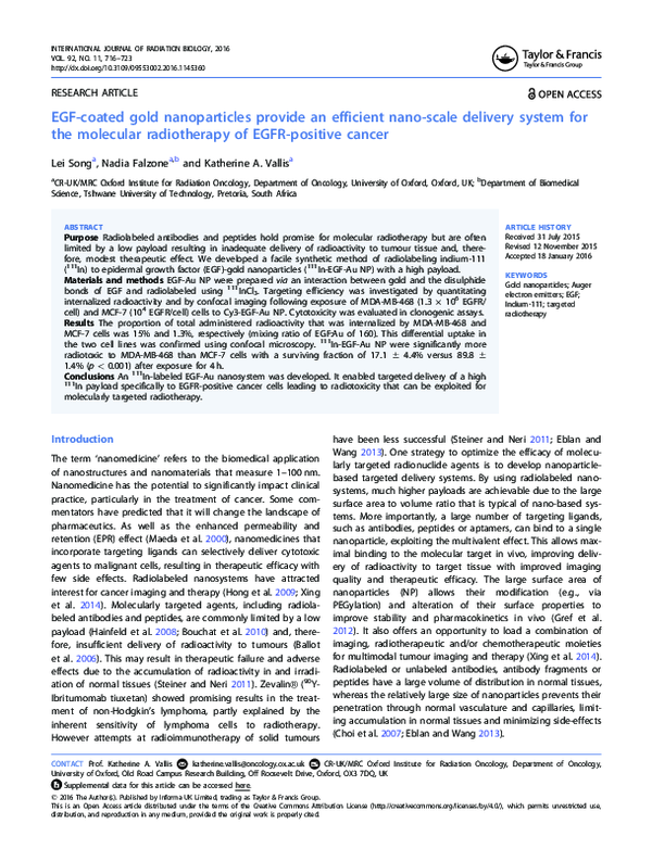 (PDF) EGF-coated gold nanoparticles provide an efficient nano-scale ...