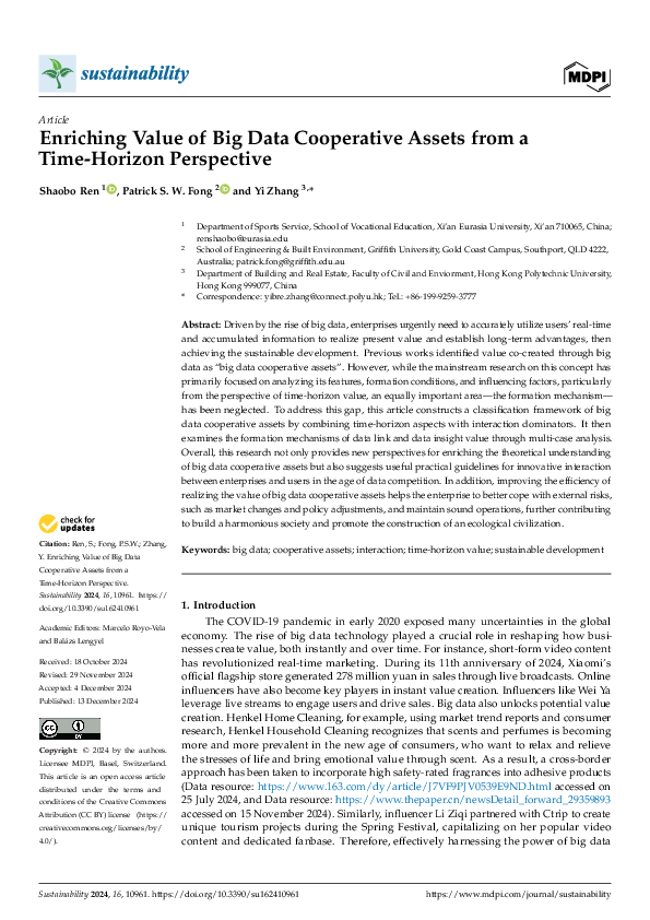 (PDF) Enriching Value of Big Data Cooperative Assets from a Time ...