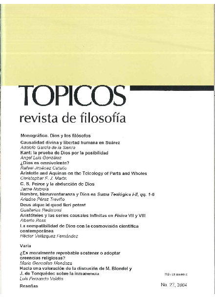 (PDF) Kant: la prueba de Dios por la posibilidad