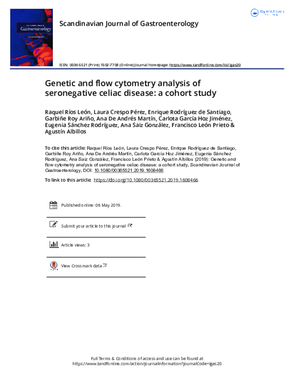 (PDF) Genetic and flow cytometry analysis of seronegative celiac ...