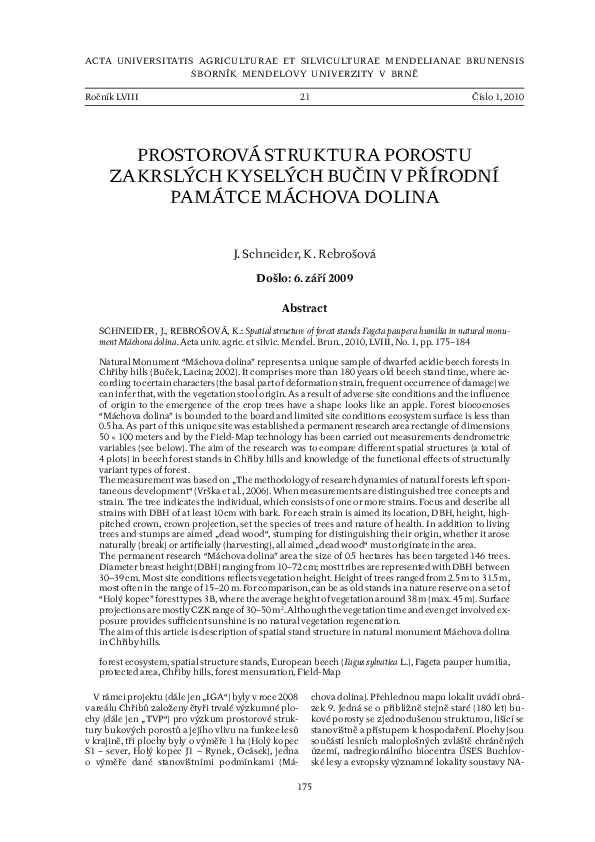 (PDF) Spatial structure of forest stands Fageta paupera humilia in ...
