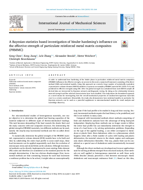 (PDF) A Bayesian statistics based investigation of binder hardening’s ...