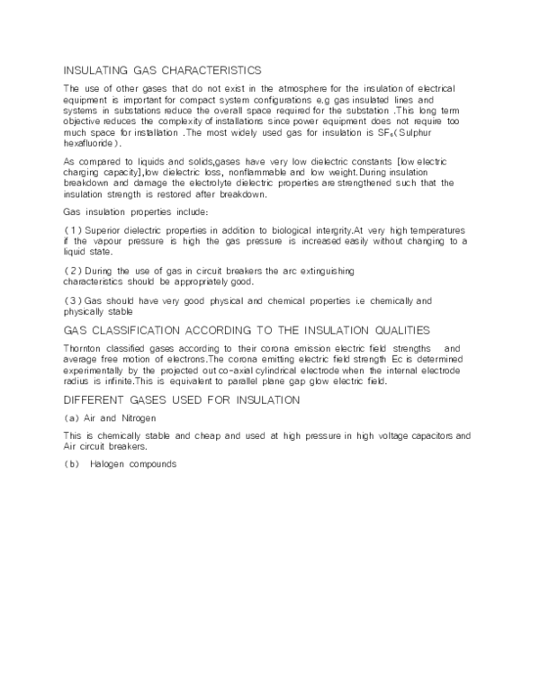 (PDF) GAS INSULATING PROPERTIES ELEC